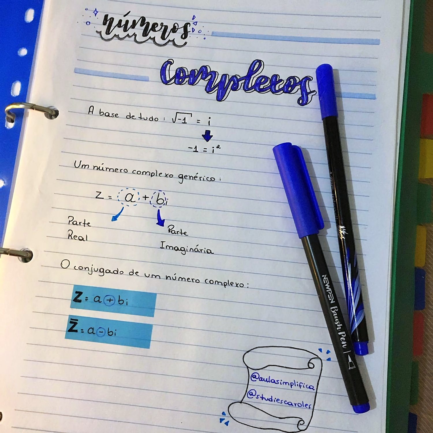 MAPA MENTAL SOBRE NÚMEROS COMPLEXOS - STUDY MAPS