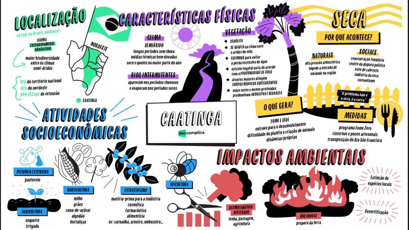 Mapas Mentais sobre CAATINGA - Study Maps