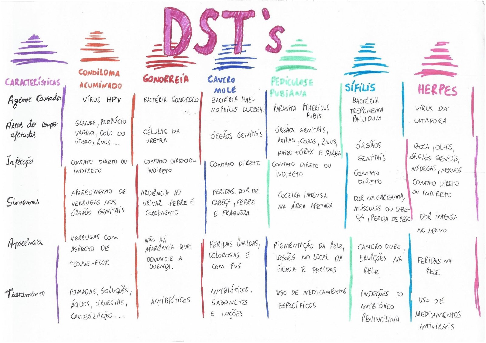 Mapas Mentais sobre DSTS - Study Maps