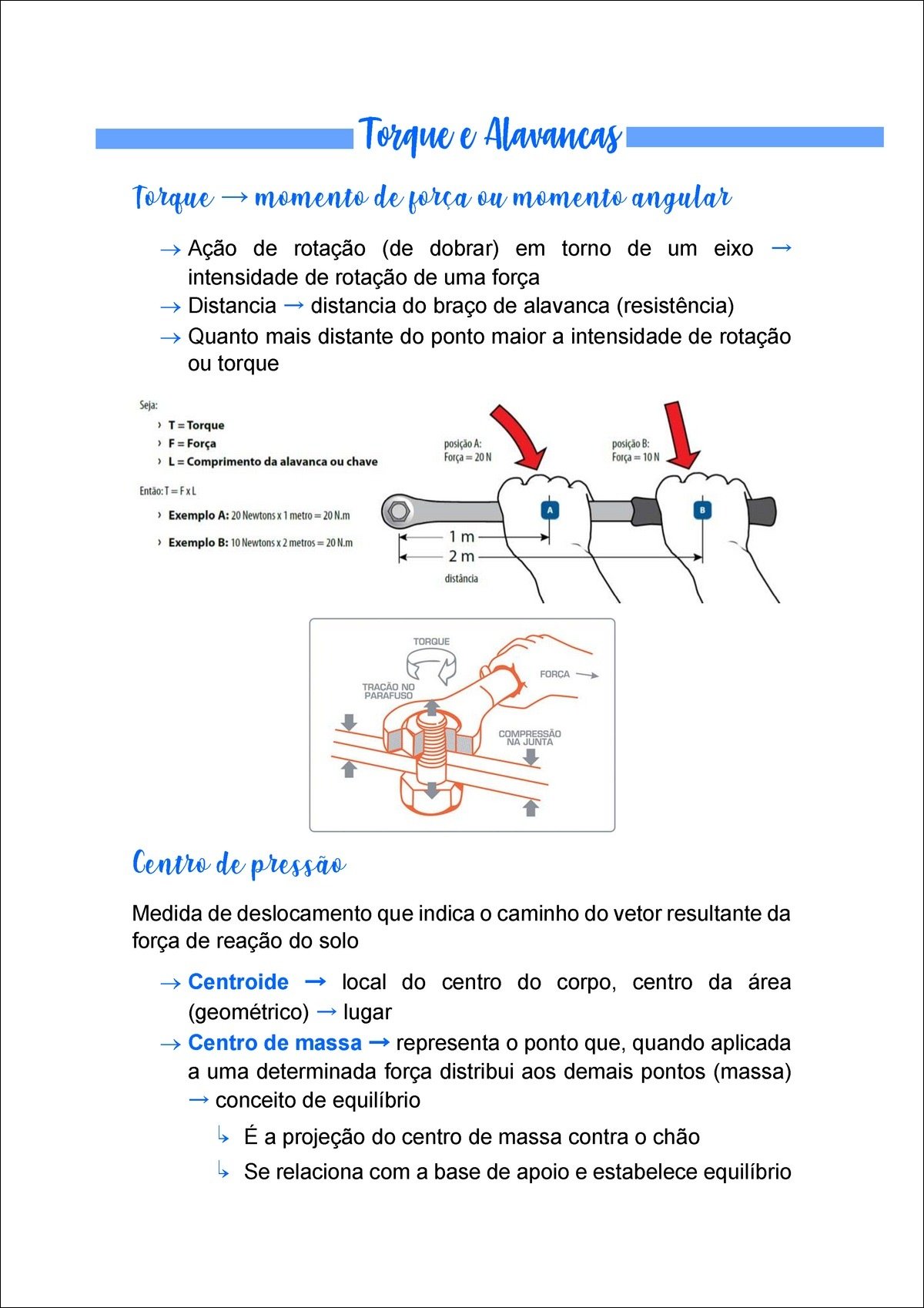 Mapas Mentais sobre TORQUE - Study Maps