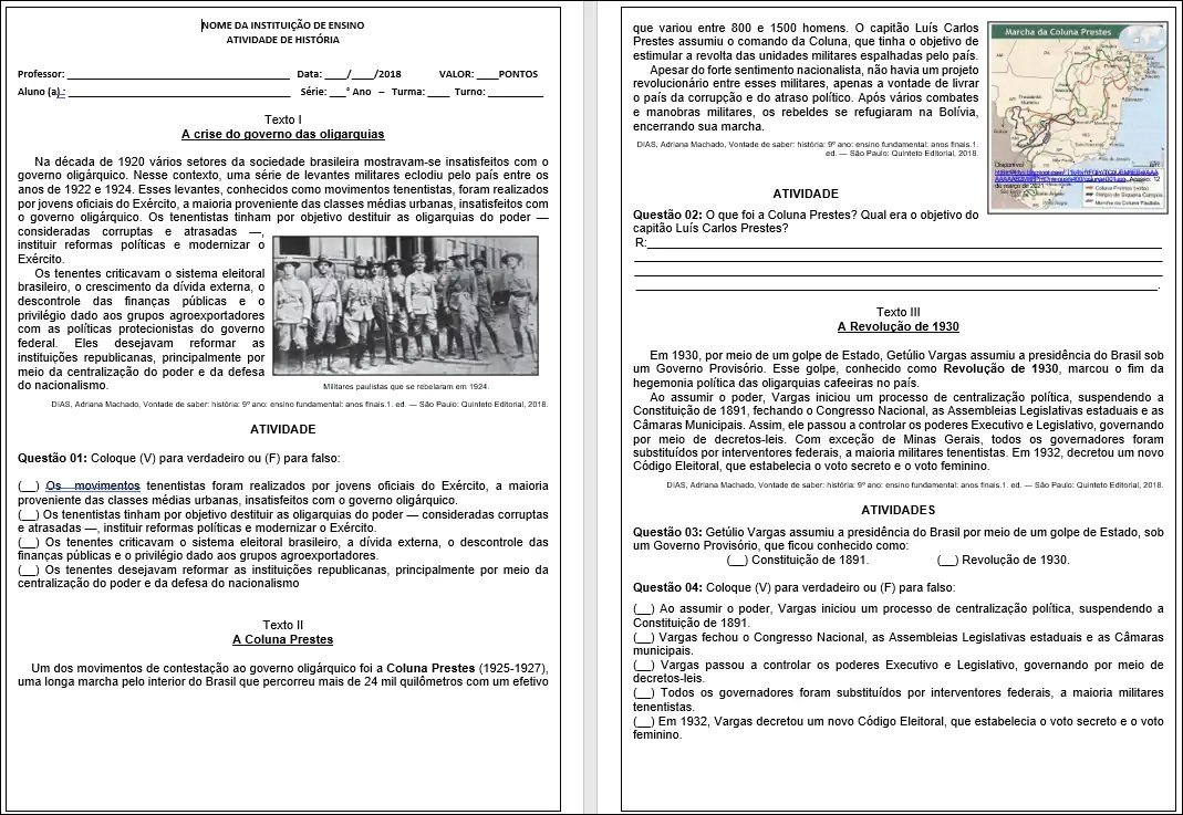 Mapas Mentais sobre COLUNA PRESTES - Study Maps